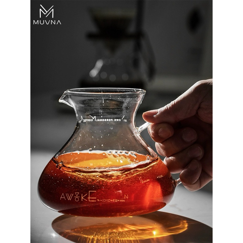 MUVNA AWAKE Glass Sharing Pot เหยือกเสิร์ฟกาแฟ ขนาด 450 ml ของแท้ พร้อมส่ง | Shopee Thailand