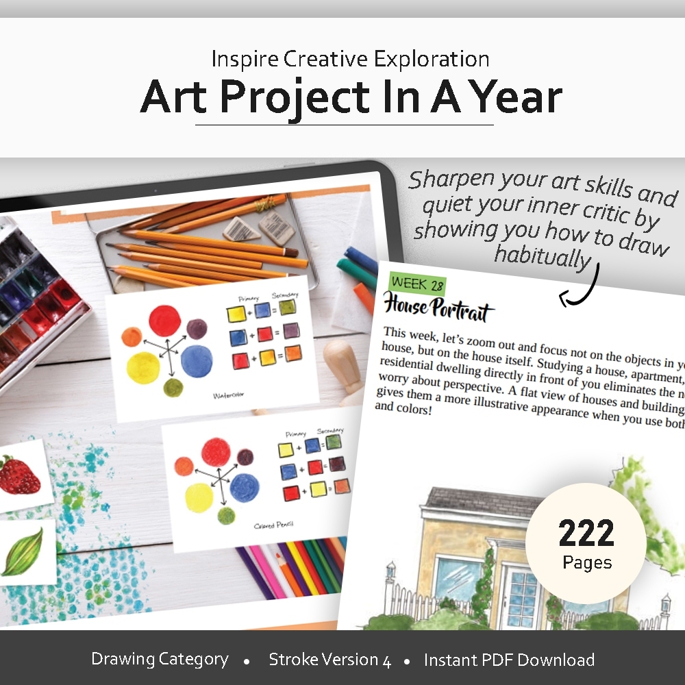 [ PDF ] Drawing - Art Project In A Year | Shopee Thailand