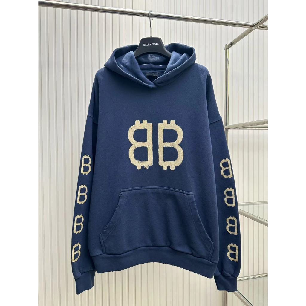 【Lemon】เสื้อฮู้ด Balenciaga BB 1:1Tags 24SS รูปภาพจริง งานสูงสุด เกรด original แท้ 99% | Shopee ...