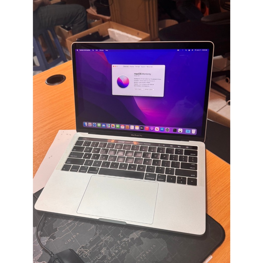 MacBook Pro (Retina, 13-inch, Late 2016, A1706-TOUCHBAR) I5/8/256 ...
