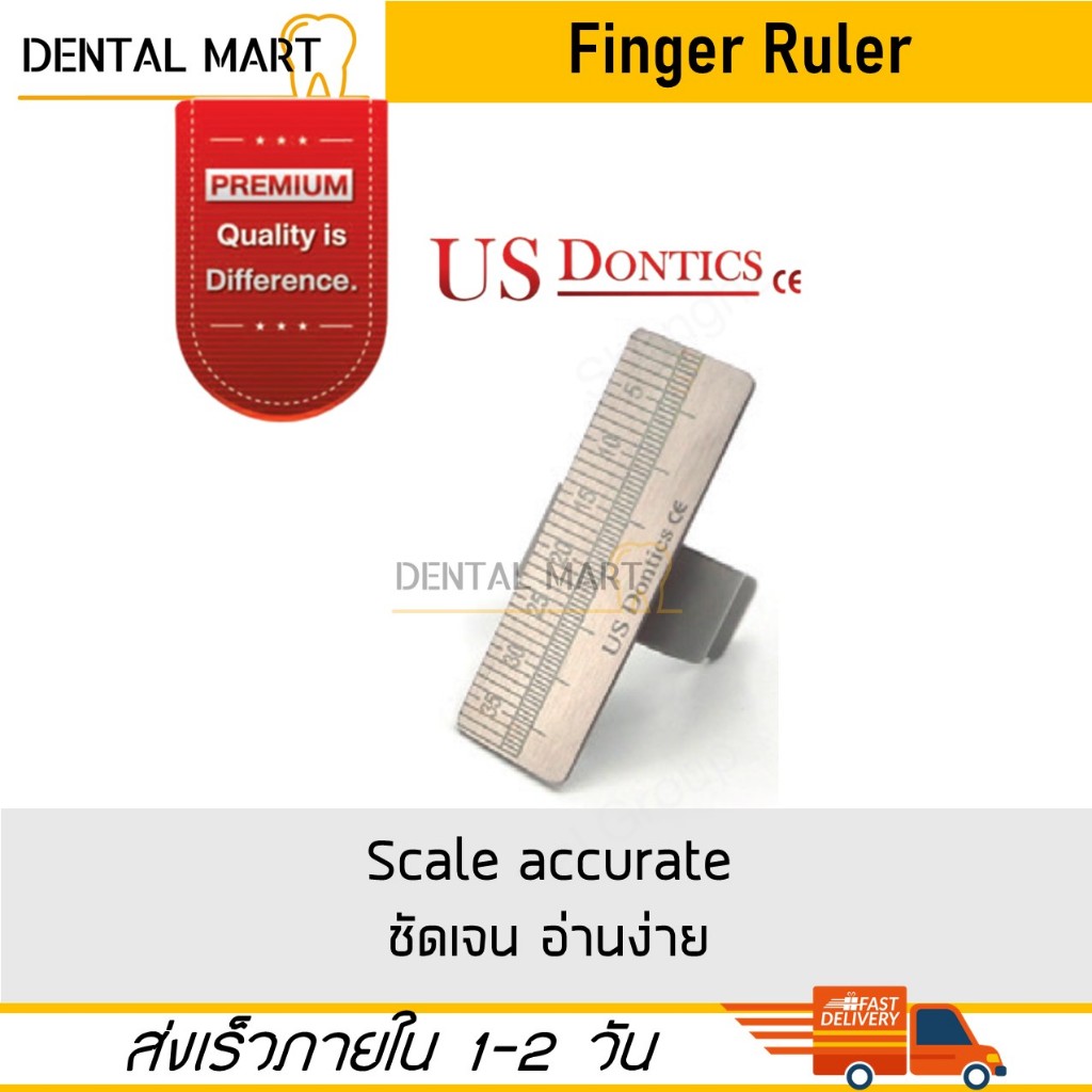 Endodontic Finger Ruler Dental ไม้บรรทัดแบบใส่นิ้ว สำหรับงานทันตกรรม ...
