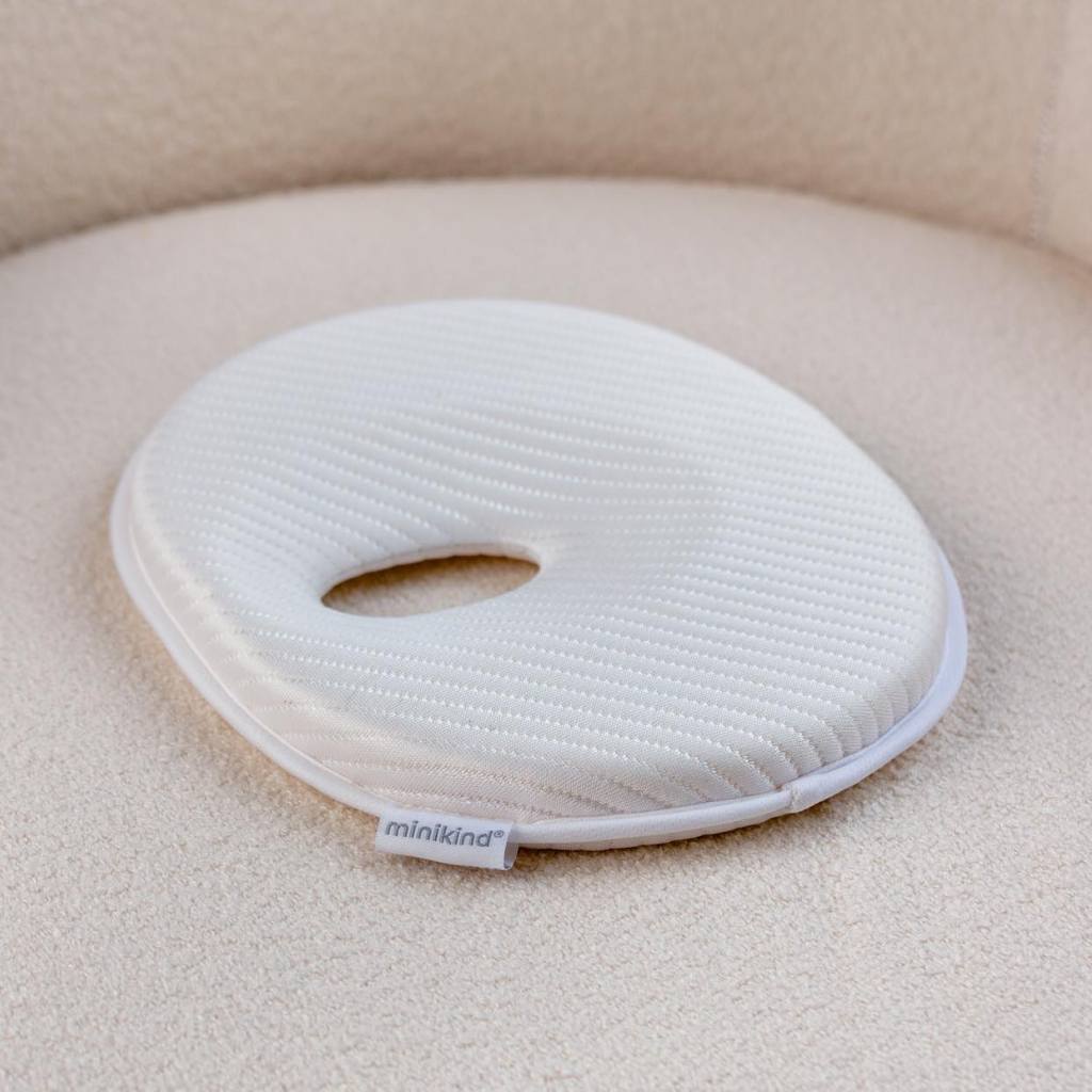 Minikind หมอนหลุมทารกป้องกันหัวแบน Ergonomic Memory Foam Headrest for ...