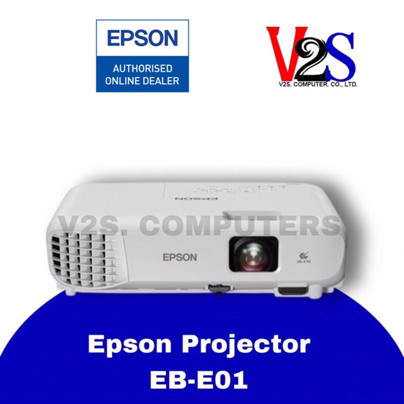 Epson Projector EB-E01 โปรเจคเตอร์ XGA 3LCD ประกันศูนย์ | Shopee Thailand