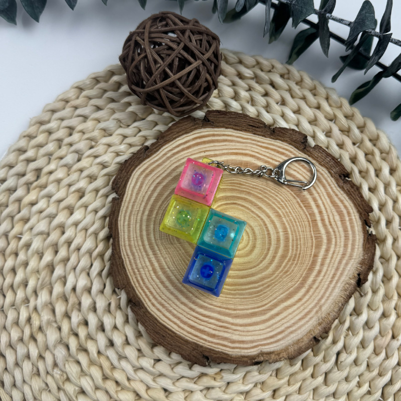 พวงกุญแจ Mechanical Keychain ไฟ RGB | Shopee Thailand