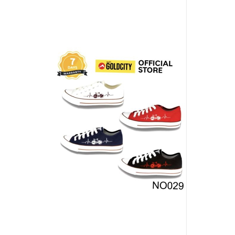 รองเท้าผ้าใบโกลซิตี้ Goldcity ลดราคาพิเศษ รุ่น NO-029 พร้อมกล่อง Size 39-45 ใส่สบายทนทาน ...