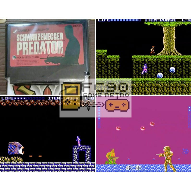 ตลับเกมพรีเดเตอร์ Predator [FC] ตลับมือสอง สำหรับนักสะสมเกมเก่ายุค90 ...