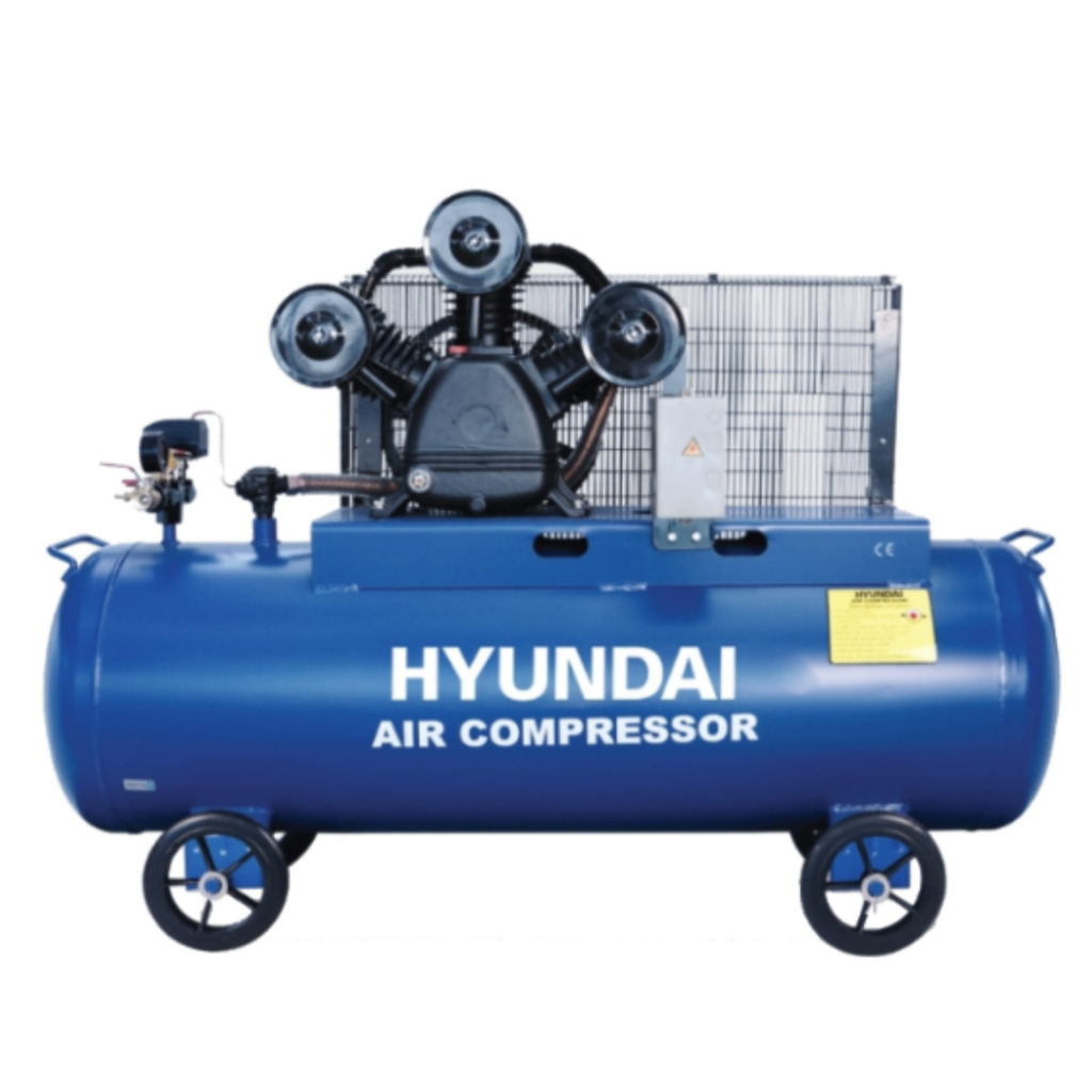 HYUNDAI ปั๊มลมสายพาน รุ่น HD-1003/500 ขนาด 500 ลิตร มอเตอร์ 10 แรง 3สูบ ...