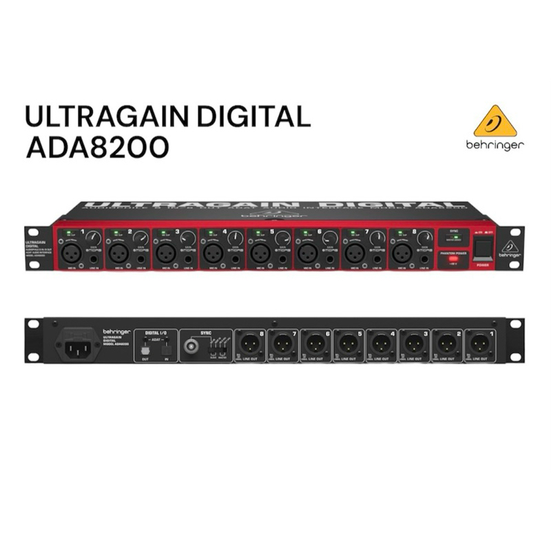 ออดิโออินเตอร์เฟส BEHRINGER ADA8200 ADAT Audio Interface | Shopee Thailand
