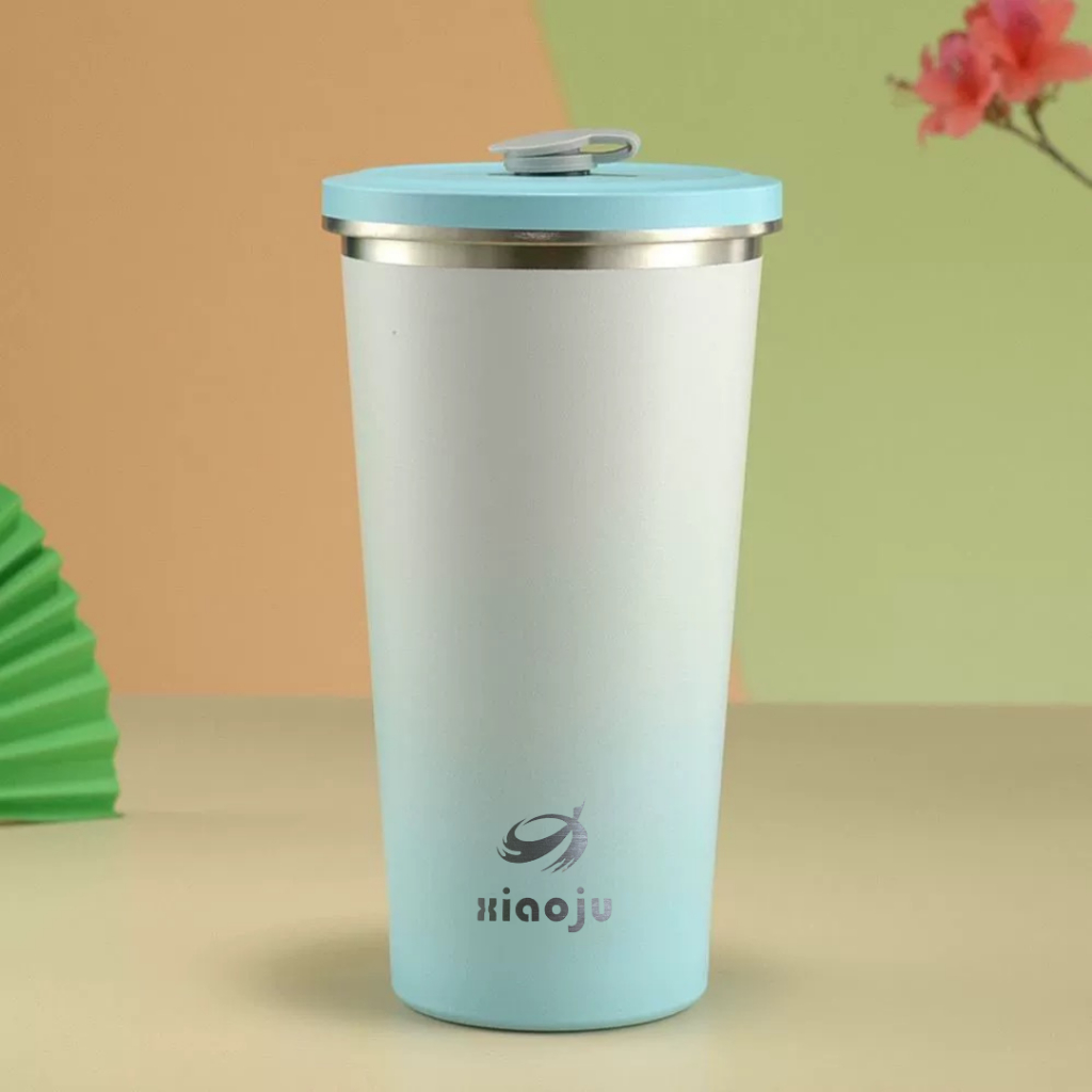 Xiaoju แก้วเก็บความเย็น แก้วกาแฟ สแตนเลส 304 เก็บร้อนเก็บเย็นได้ มี 4 สี 2 ขนาด 520ml , 750ml ...