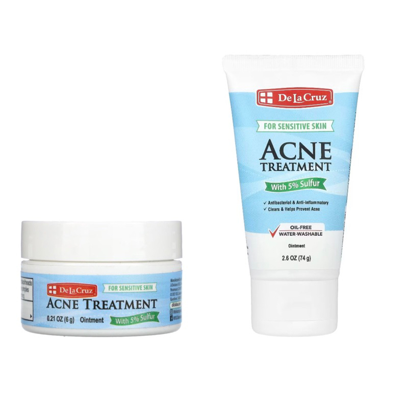 exp 02/2026 De La Cruz Acne Treatment 0.21 OZ Trial Size | Shopee Thailand