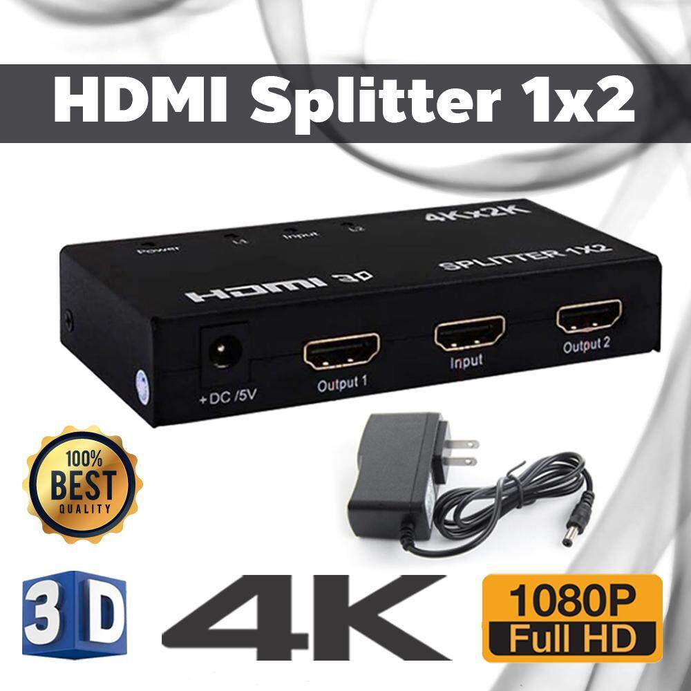HDMI Splitter Input 1 Output 2 Full HD 1080P 3D VideoAudio HDMI ...