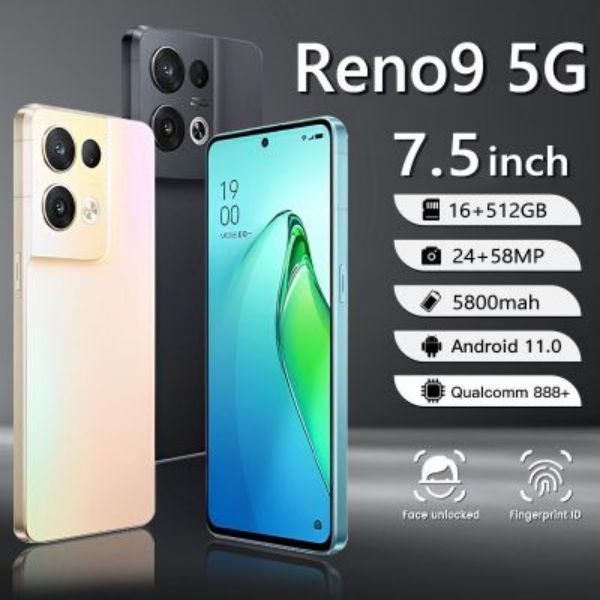 OPPO Reno9 phone โทรศัพท์มือถือดั้งเดิม 12G+512GB Cheap Bluetooth ...