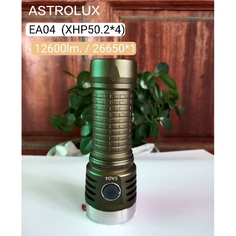 ASTROLUX EA04 XHP50.2*4 สว่างสูงสุด 12600ลูเมน INR26650*1 USB TYPE C ...