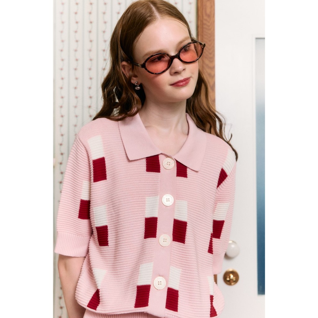 JEREMY KNIT TOP เสื้อโปโลผ้านิตทอพิเศษ สีน่ารักมาก | Shopee Thailand