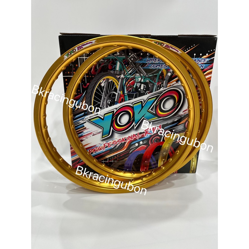 ล้อโยโกทองgmแท้100%โลโก้ใหม่ขอบ17ขอบเรียบYoko professional rimราคาต่อ ...