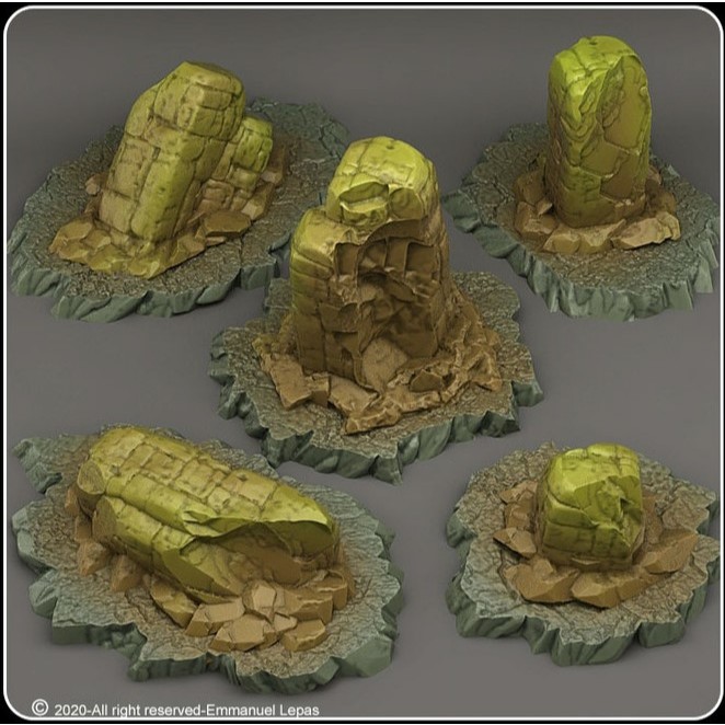 Ancient Jungle Ruins (DnD Terrain Rock) | Shopee Thailand