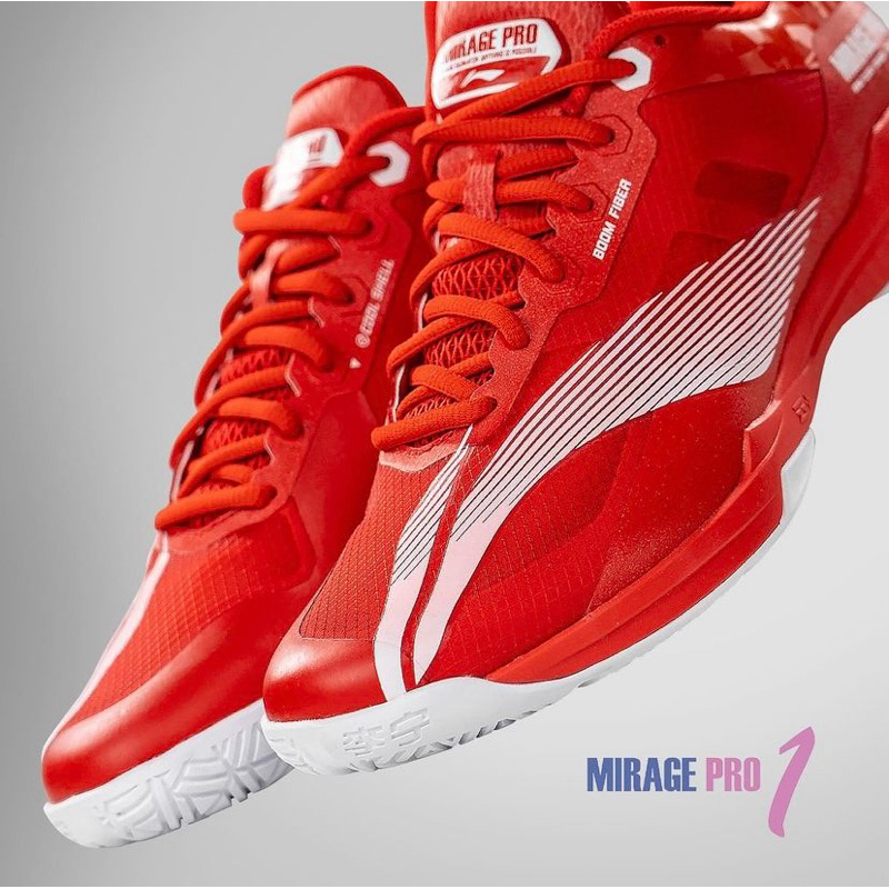 รองเท้าแบด Li-Ning Mirage Pro (red) | Shopee Thailand