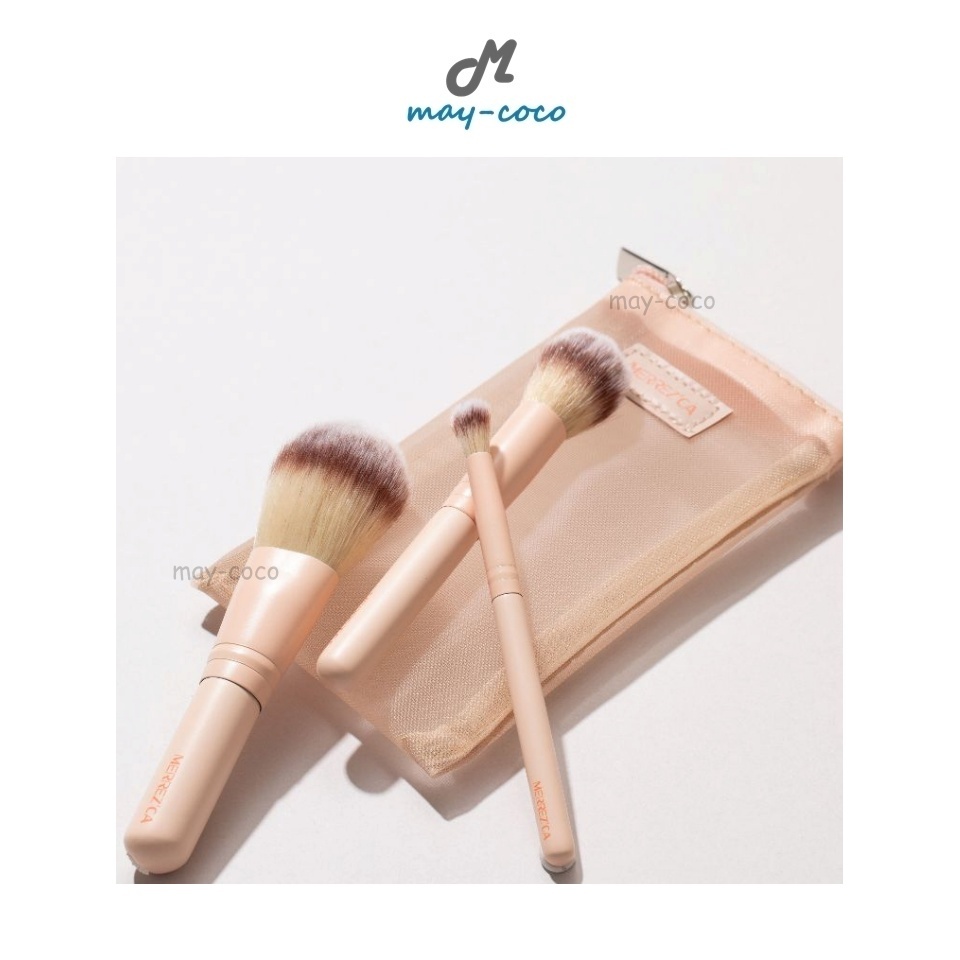 ถูก/แท้/มีไลฟ์ แปรง Merrezca Makeup Brush Set แปรงแต่งหน้า แปรงขนนุ่ม ...