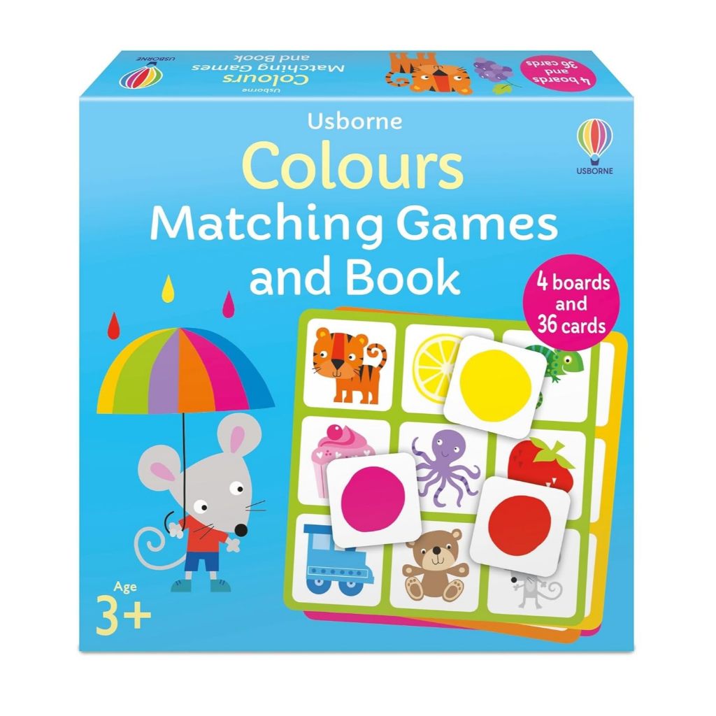 Usborne Colours Matching Games and Book หนังสือเด็ก สี การ์ด ภาษาอังกฤษ ...