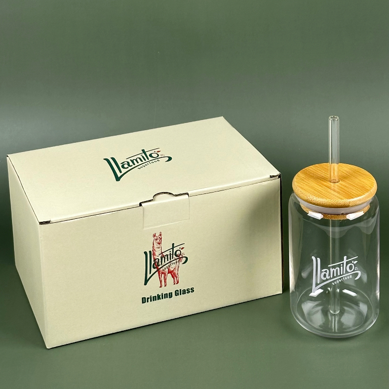 Llamito แก้วใส่เครื่องดื่ม พร้อมฝาปิดและหลอด (Llamito Drinking Glass ...
