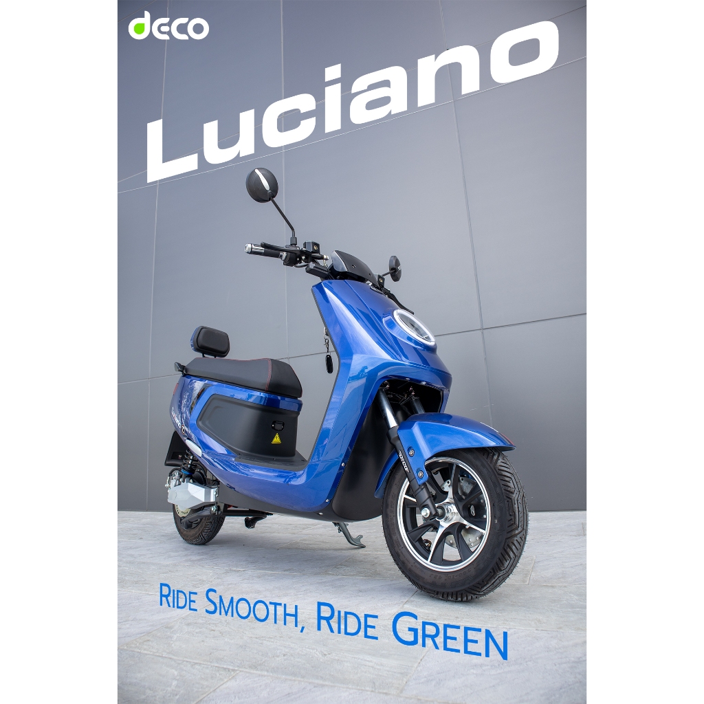 🛵อัพเกรดใหม่ รถมอเตอร์ไซค์ไฟฟ้า DECO รุ่น Luciano มอเตอร์1000W ดีไซน์ ...