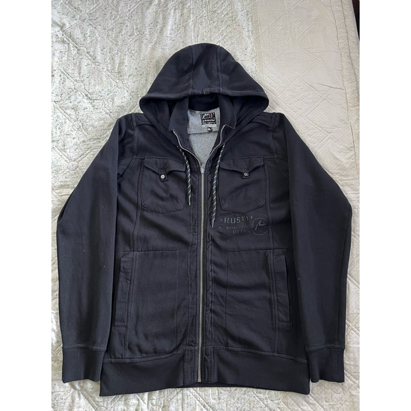 เสื้อฮู้ดซิปหน้า แบรนด์ Rusty R.evolution | Shopee Thailand