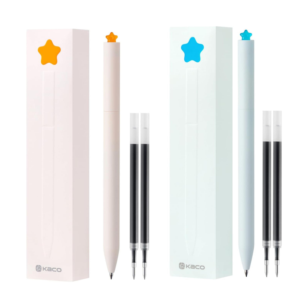 Kaco Frist Star Gel Pen 0.5 ปากกาเจล Kaco หมึกดำ 0.5มม และ หมึกรีฟิล 0. ...