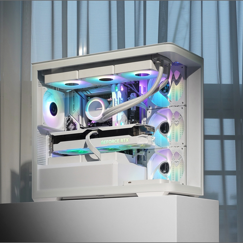 มีโค้ดลด20%+ Case ตู้ปลา กระจกโค้ง MicroATX JONSBO D300 White m-ATX เคส ...