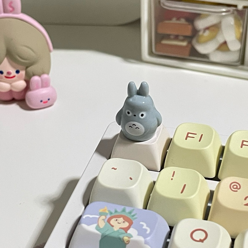 [keycaps] คีย์แคป Totoro พุดดิ้งSanrio สำหรับ Mechanical Keyboard ...