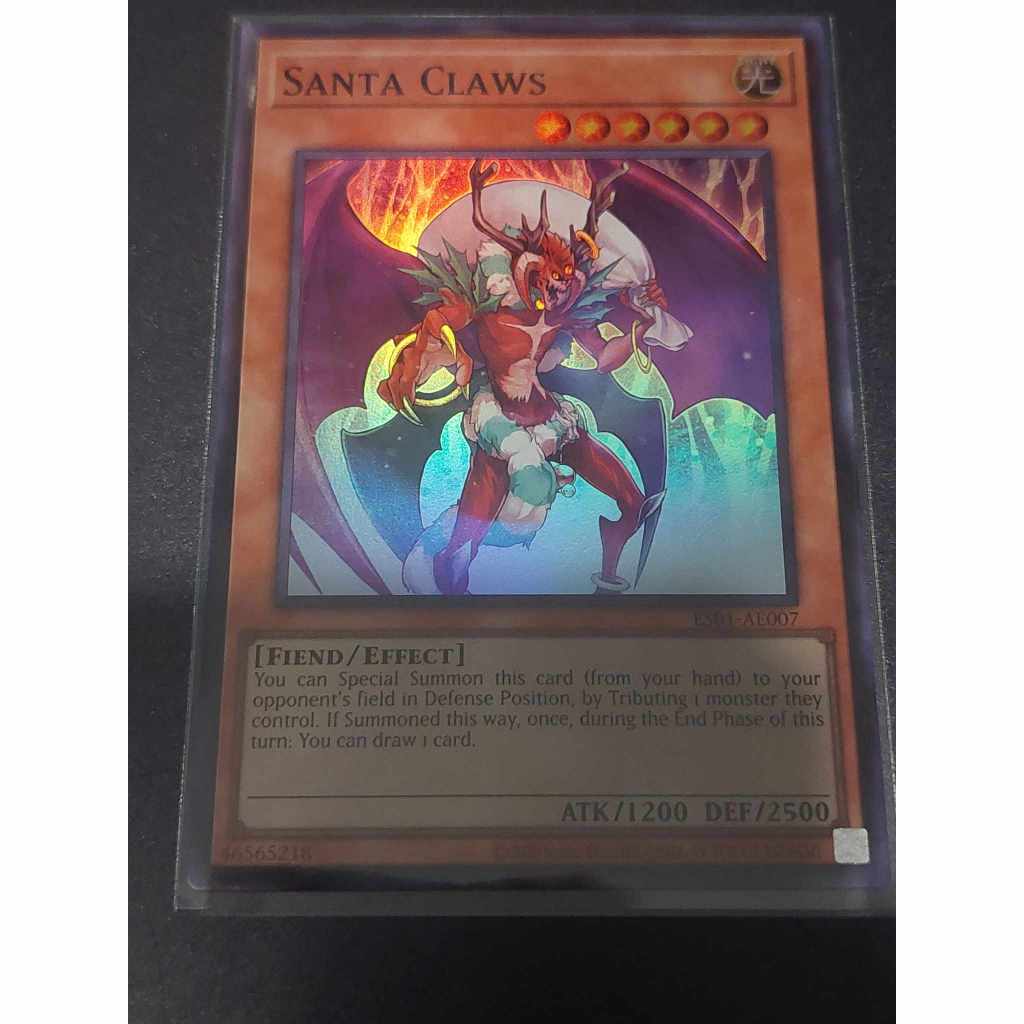 Yu-Gi-Oh Asia English: Santa Claws ระดับ Super Rare ES01-AE007 การ์ด ...