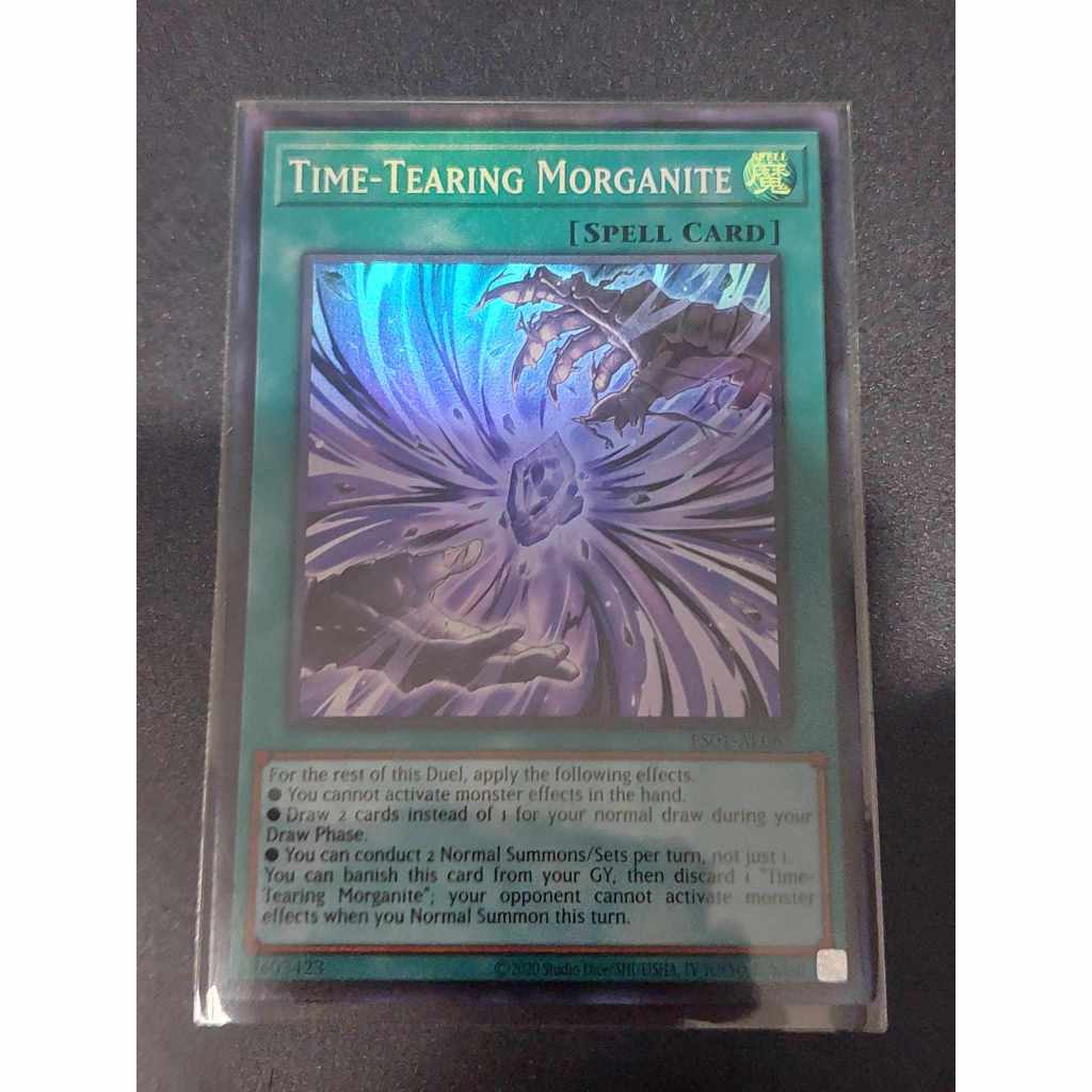 Yu-Gi-Oh Asia English: Time-Tearing Morganite ระดับ Super Rare ES01-AE067 การ์ดยูกิภาษาอังกฤษของ ...