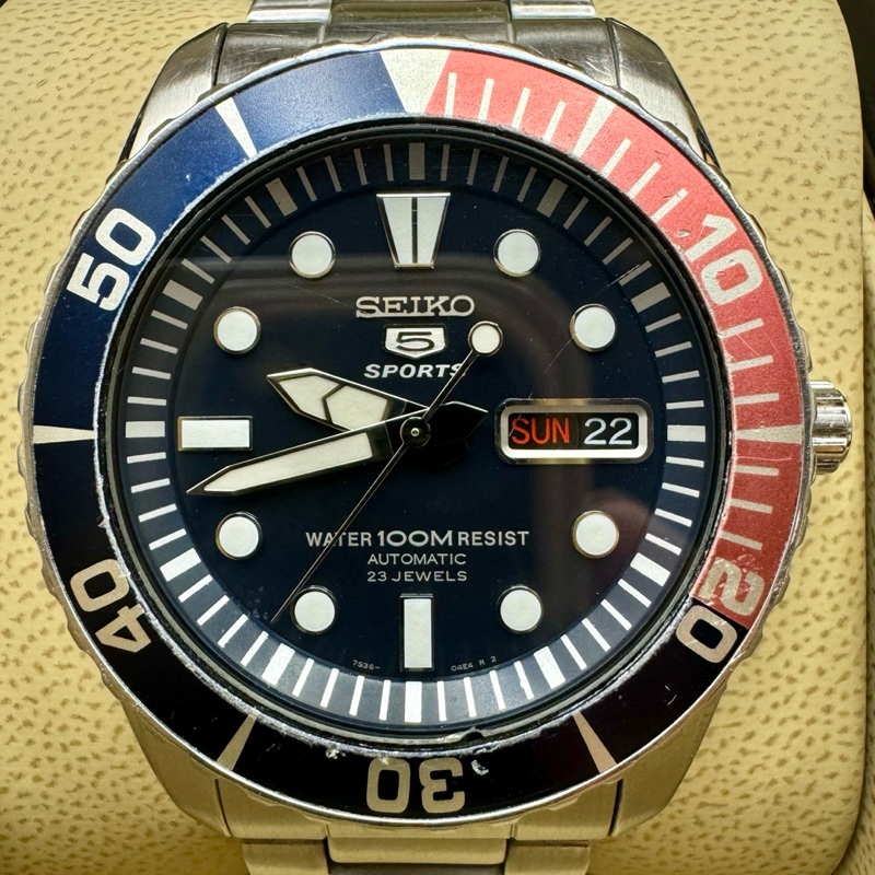 Seiko5 Sport Automatic Pepsi Submarine SNZF15K1 | Shopee Thailand