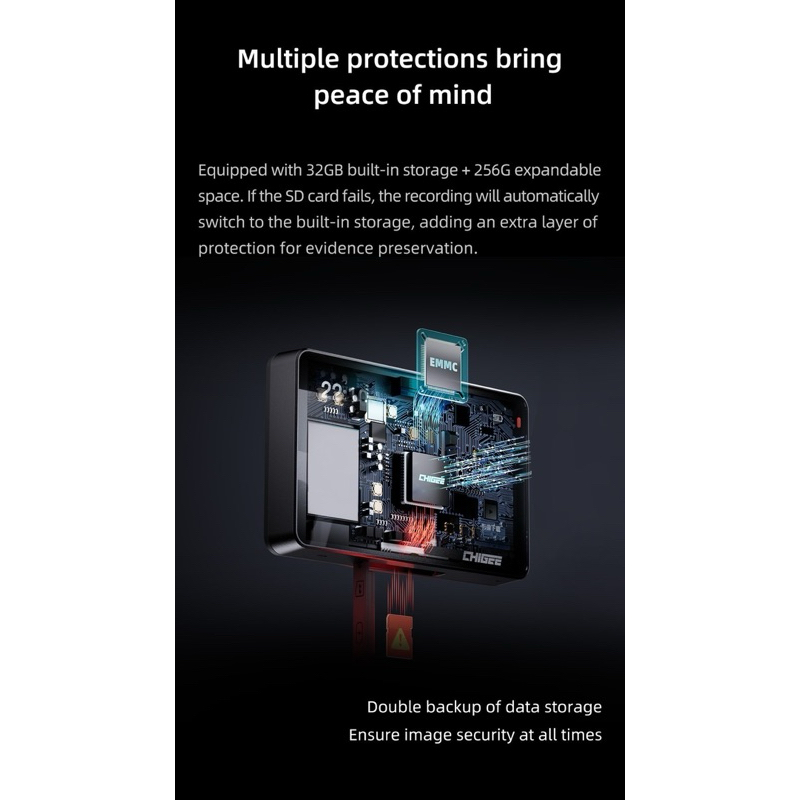 Chigee XR-2 smart device of motorcycle กล้องติดมอไซค์ | Shopee Thailand