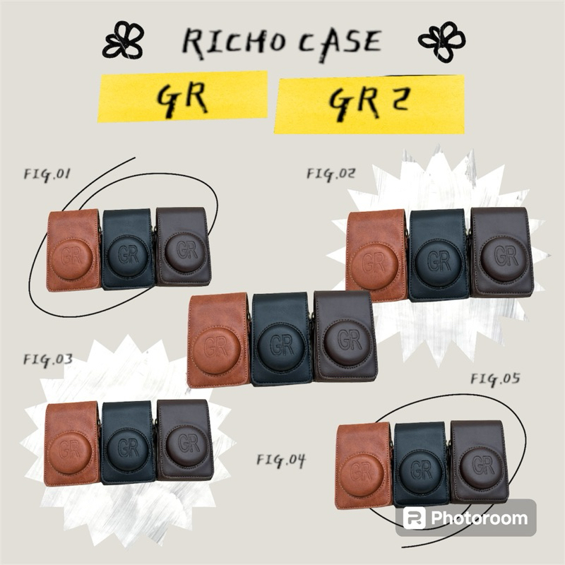 เคสกล้องRICOH GR GR2 GR3X ซองใส่กล้องหนัง PU พร้อมสายยาว | Shopee Thailand
