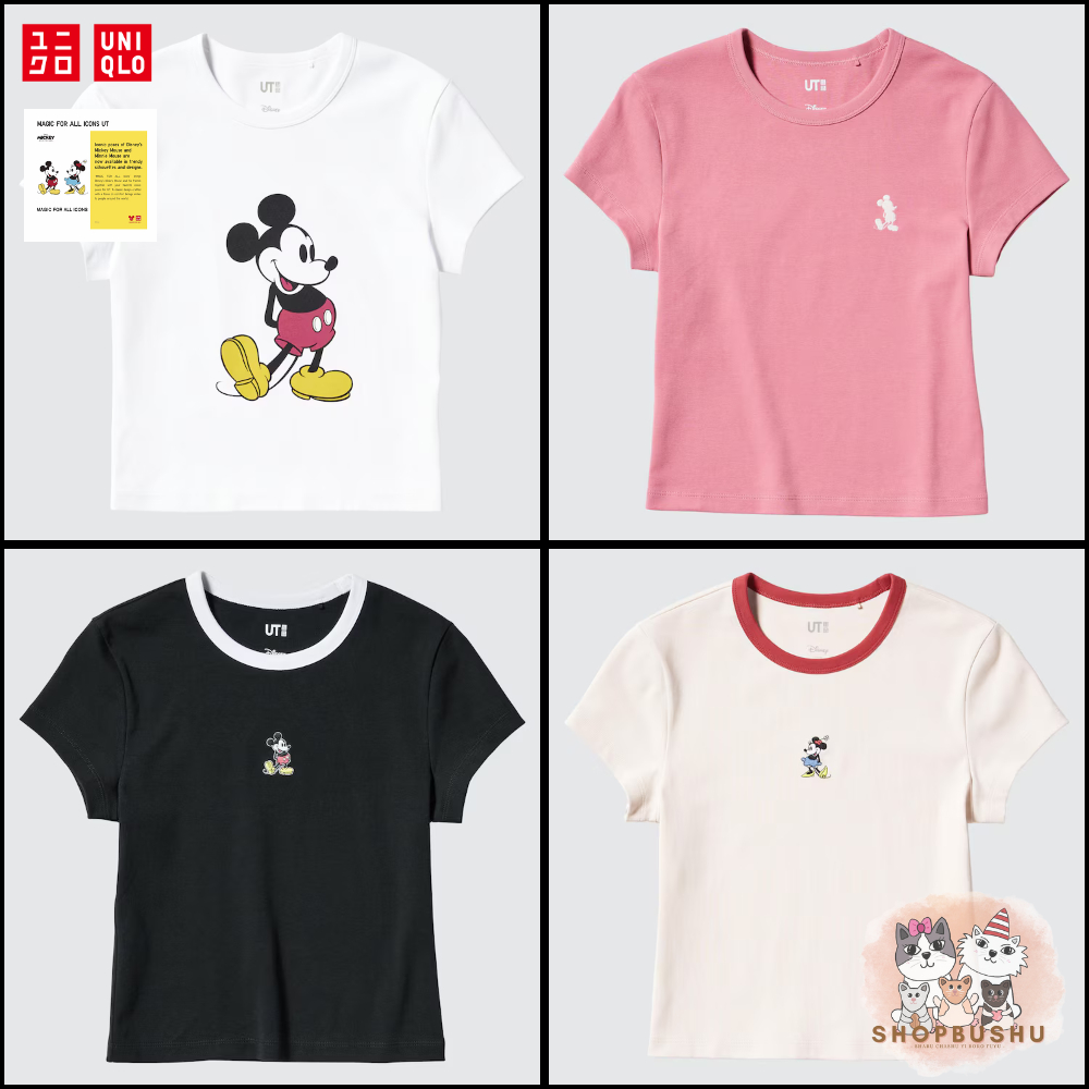 เสื้อยืด Uniqlo x MICKEY MAGIC FOR ALL ICONS (ลิขสิทธิ์แท้ 100%) | Shopee Thailand