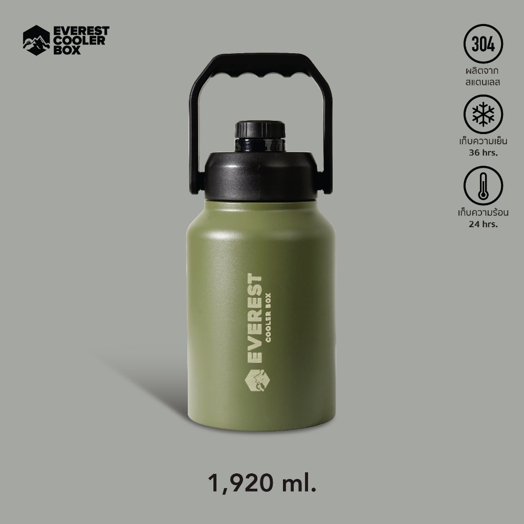 แก้วน้ำเก็บความเย็น กระบอกน้ำเก็บความเย็น แก้วสแตนเลส Tumbler เก็บอุณหภูมิขนาด 350ml - 1920ml ...