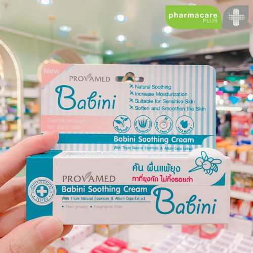 Provamed babini soothing cream 15g โปรวาเมด เบบินี่ ซูธธิ้ง ครีม ...