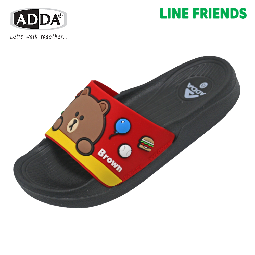 ADDA รองเท้าแตะลำลองแบบสวม สำหรับเด็ก Line Friends รุ่น 32B7HB1 (ไซส์ ...