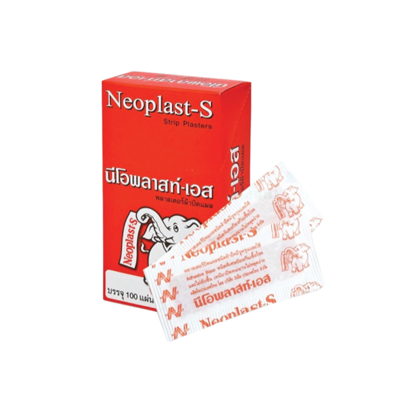 พลาสเตอร์ผ้า Neoplast-S Strip Plasters พลาสเตอร์ปิดแผล นีโอพลาสท์-เอส ...