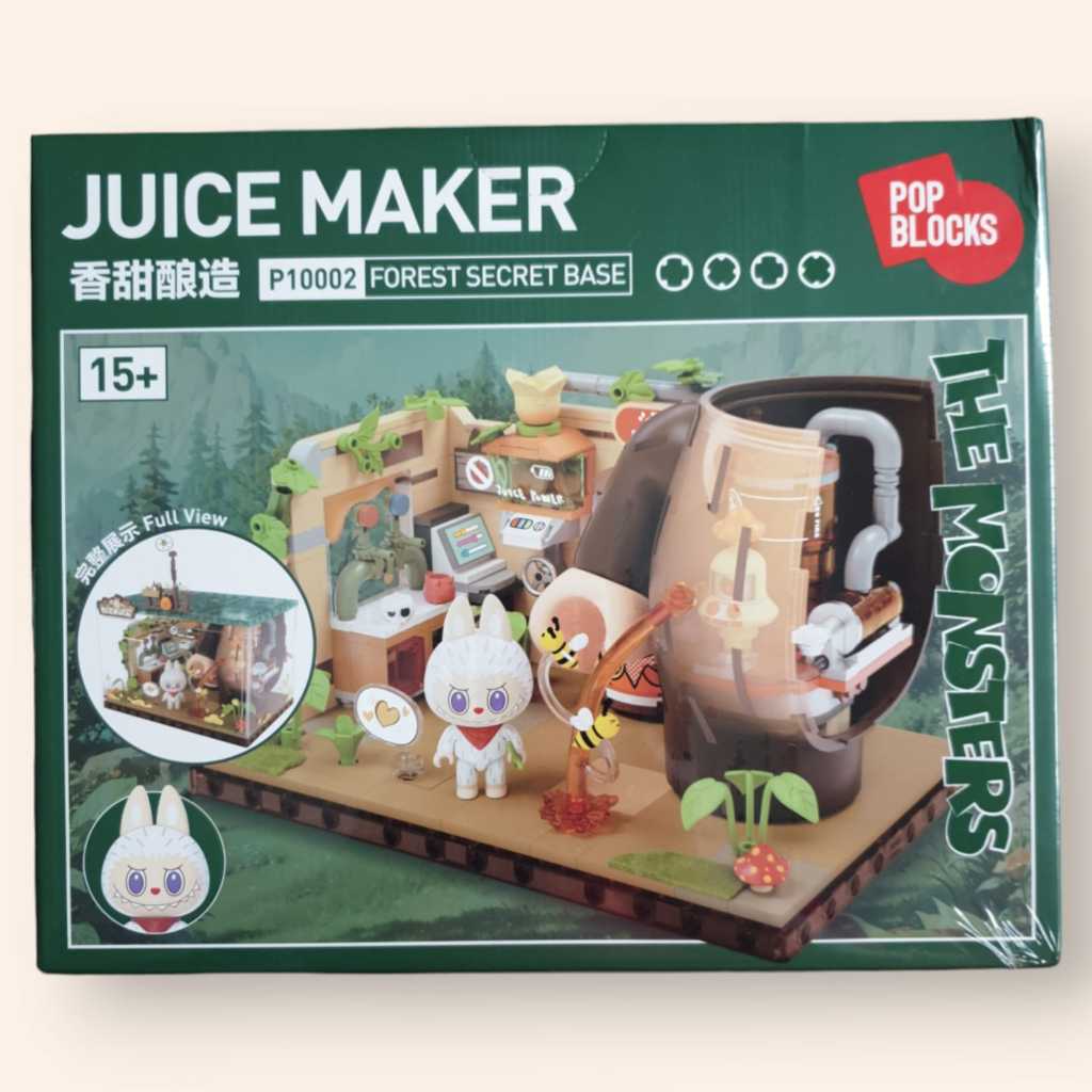 POP BLOCKS THE MONSTERS Forest Secret Base Series Blocks-JUICE MAKER ...