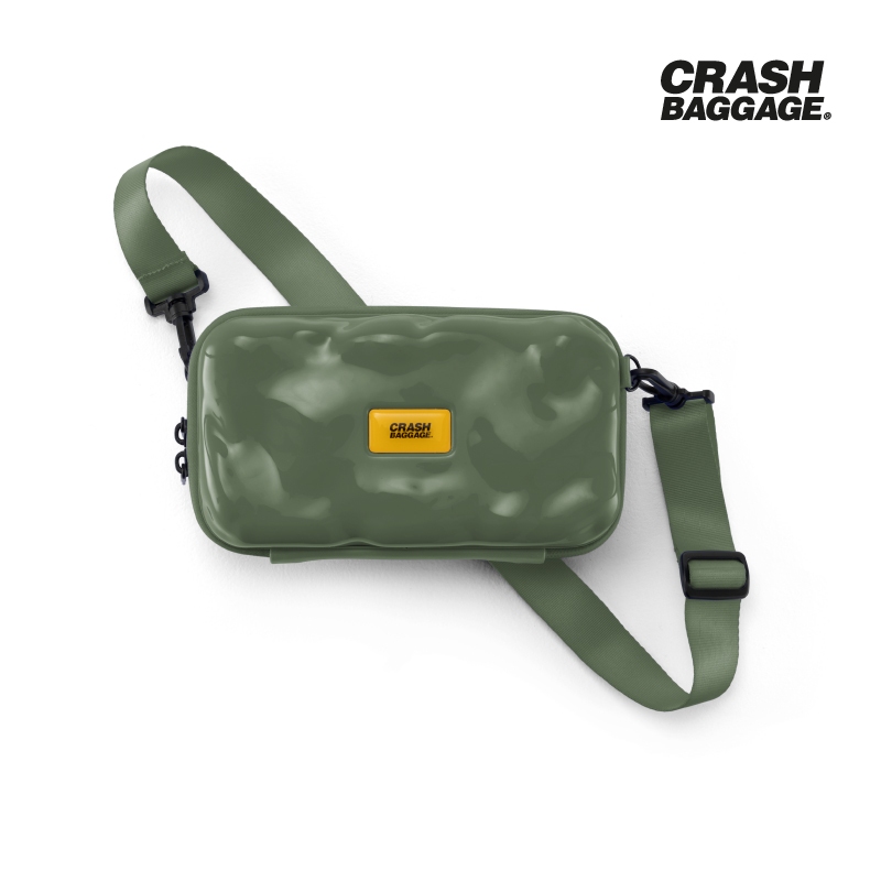 CRASH BAGGAGE กระเป๋าสะพายข้าง รุ่น MINI TONE ON TONE สีเขียว | Shopee ...