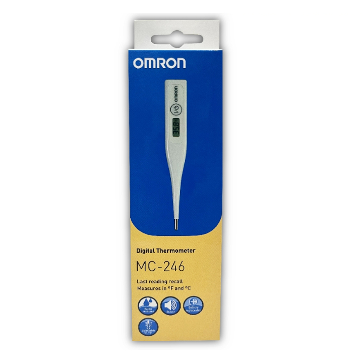 Omron Digital Thermometer Model MC-246 ออมรอน เทอร์โมมิเตอร์ รุ่น MC-246 เครื่องวัดอุณหภูมิ ปรอท ...