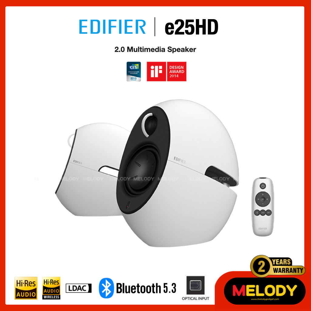 Edifier Luna e25 HD Bluetooth 5.3 Wireless Optical TV Speakers รับประกันศูนย์ 2 ปี | Shopee Thailand