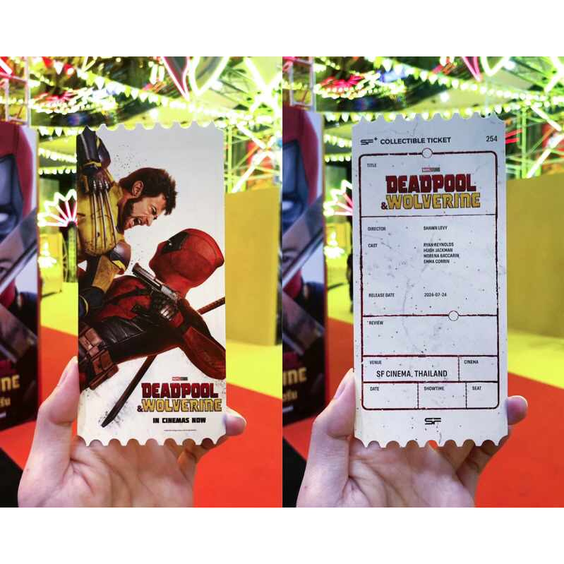 (ทักขอลด100฿) (แยกใบ) ตั๋วสะสม Deadpool & Wolverine เดดพลู & วูล์ฟเวอรี ...