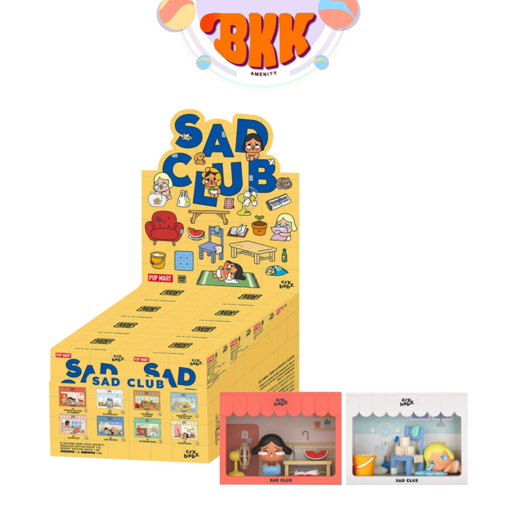 (พร้อมส่ง / ระบุตัว / แท้ 100%) POPMART Crybaby "SAD CLUB " series ...