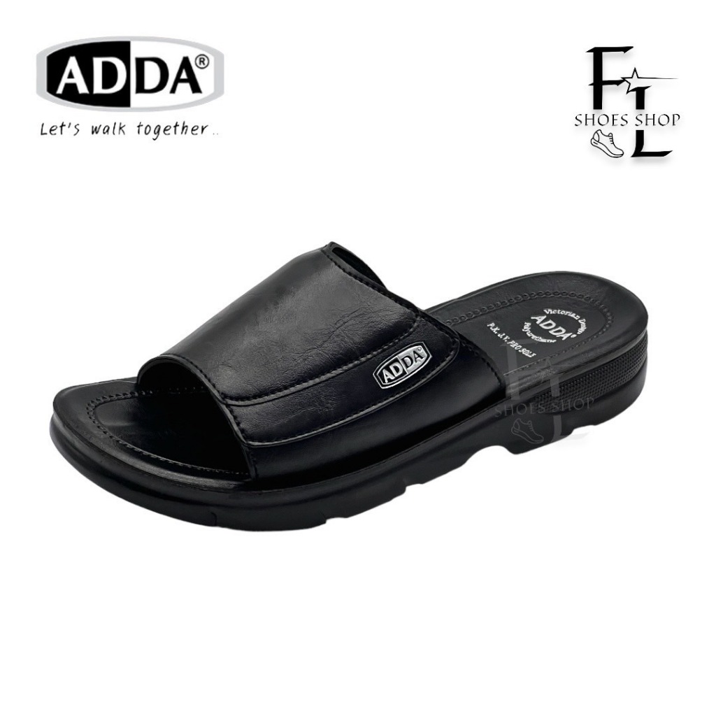 ADDA PU รองเท้าแตะผู้ชายแบบสวม รุ่น 7C01 (เบอร์ 38-45) | Shopee Thailand