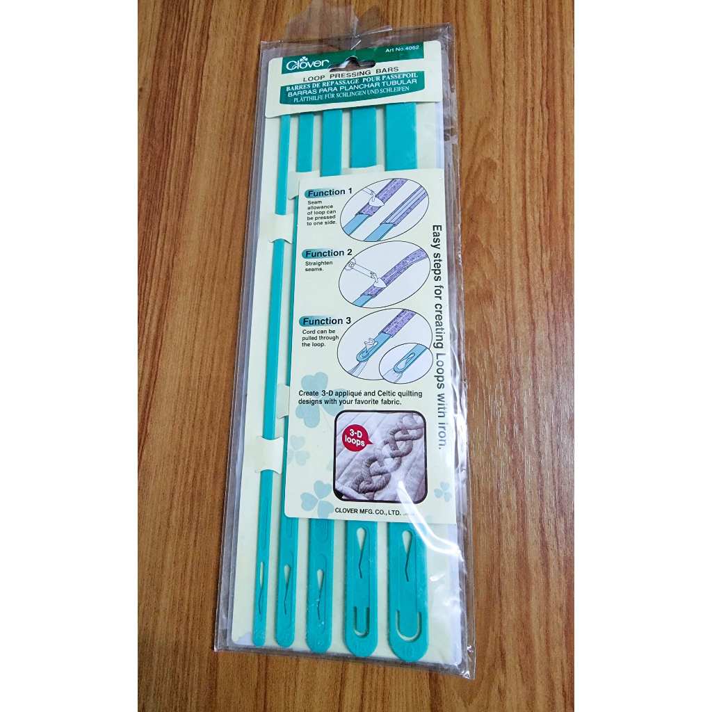 Clover Japan Loop Pressing Bars อุปกรณ์ทำลายนูน งานควิลท์ ยี่ห้อ โคลเวอร์ ญี่ปุ่น | Shopee Thailand