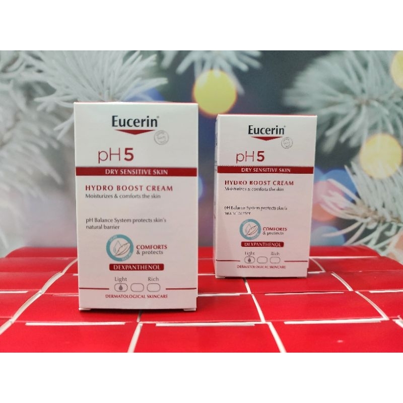 🍎 Eucerin pH5 DRY SENSITIVE SKIN HYDRO BOOST CREAM 20ml ฉลากไทย ...