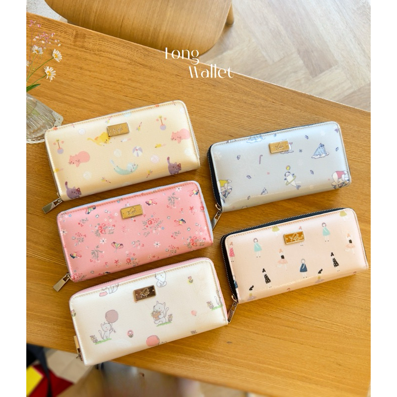 KEPT Long Wallet กระเป๋าสตางค์ใบยาว [ รวม 5 ลาย ] | Shopee Thailand