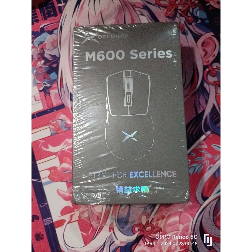 Delux M600 PRO (ชิปยอดนิยม PAW3395 !!) มือสองสภาพ 99% อ่านรายละเอียดก่อน | Shopee Thailand
